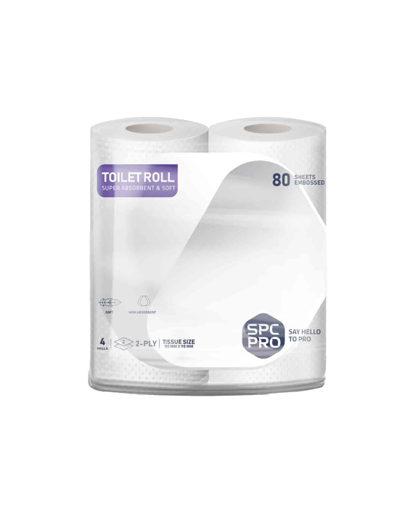 Tissues Items :: Bath Tissue, SPC Pro, 80 Sheet, 4x12